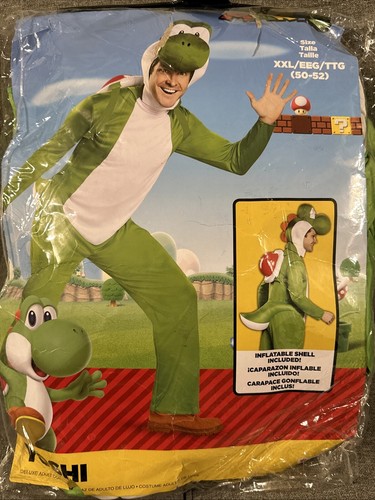 Disguise Super Mario Brothers Yoshi Deluxe Adult Costume With Shell ...