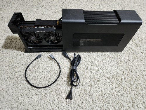 Razer Core V1 Thunderbolt 3 rc21-00940 eGPU Enclosure - With RX 6650 XT ...