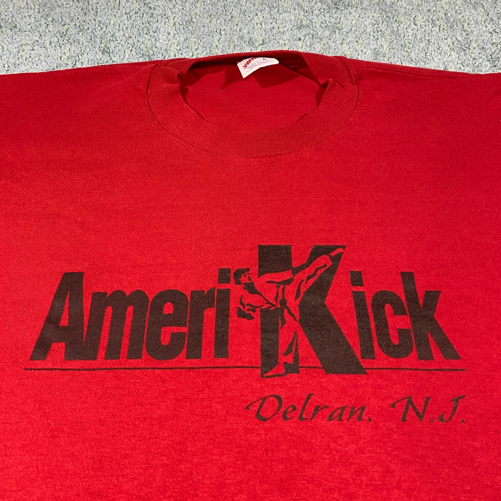 VINTAGE Amerikick Delran Shirt Large Martial Arts New Jersey Karate 90s VTG | eBay