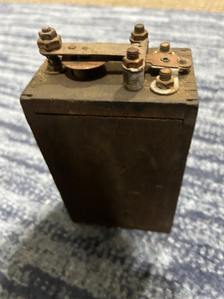 Fordson Tractor Ignition Coil Battery Wood Dove Tailed Wooden Box ...