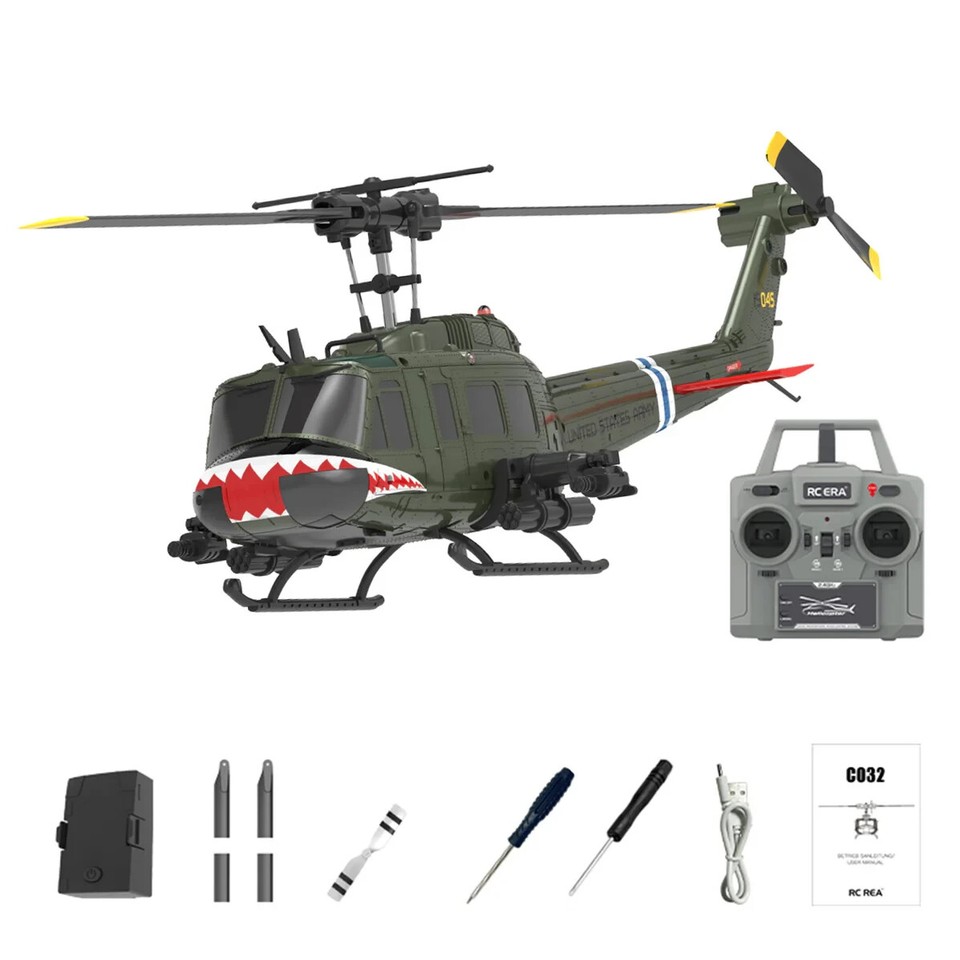 Remote Control Helicopter 1/48 6CH RTF Flybarless 3D Stunt Optical Flow ...