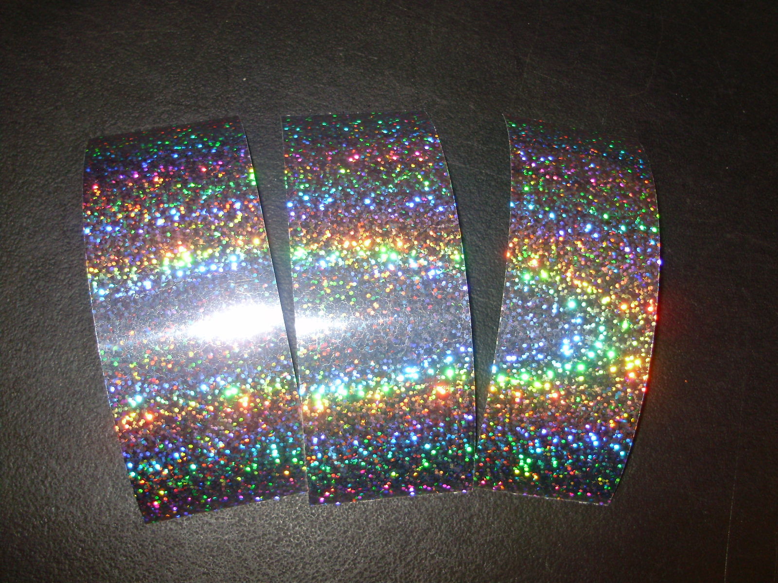 2" x 6" 3PK Flasher/Dodger/Lure Reflective Holographic Sparkle Fishing ...