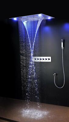 High-pressure water Saving Best Luxurious 23" x 31" LED Shower, remote ...