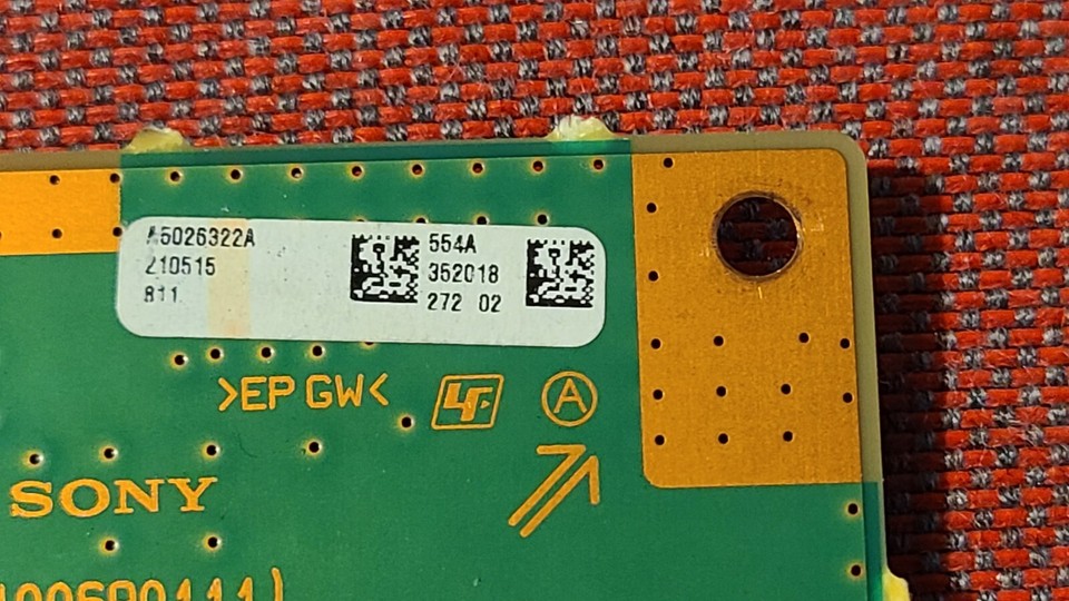 SONY LED DRIVER BOARD PN: A-5026-322-A BN: A5026322A | eBay