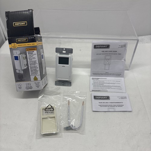 Defiant 5 Amp 30-Minutes Indoor In-Wall Digital Programmable Timer ...