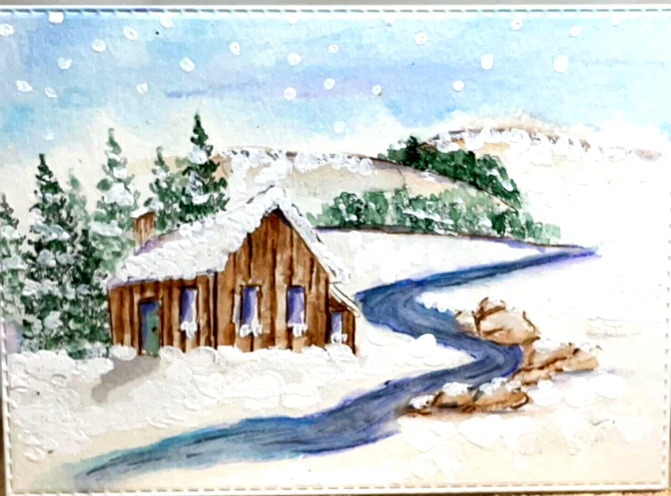Rustic Cabins see photo 2 set 4962 STAMPS YOU GET Art Impressions ...