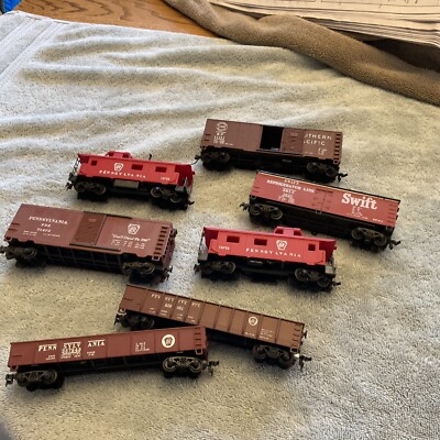 Lot Of 7 Vintage HO Scale PRR + S.P. + Swift Freight Box Cars 1960’s ...