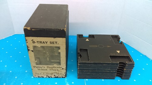 Antique Vintage 1900 Paine's Duplicate Whist Bridge Card Trays ...