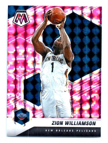 2020-21 Panini Mosaic Pink Zion Williamson New Orleans Pelicans #49 | eBay