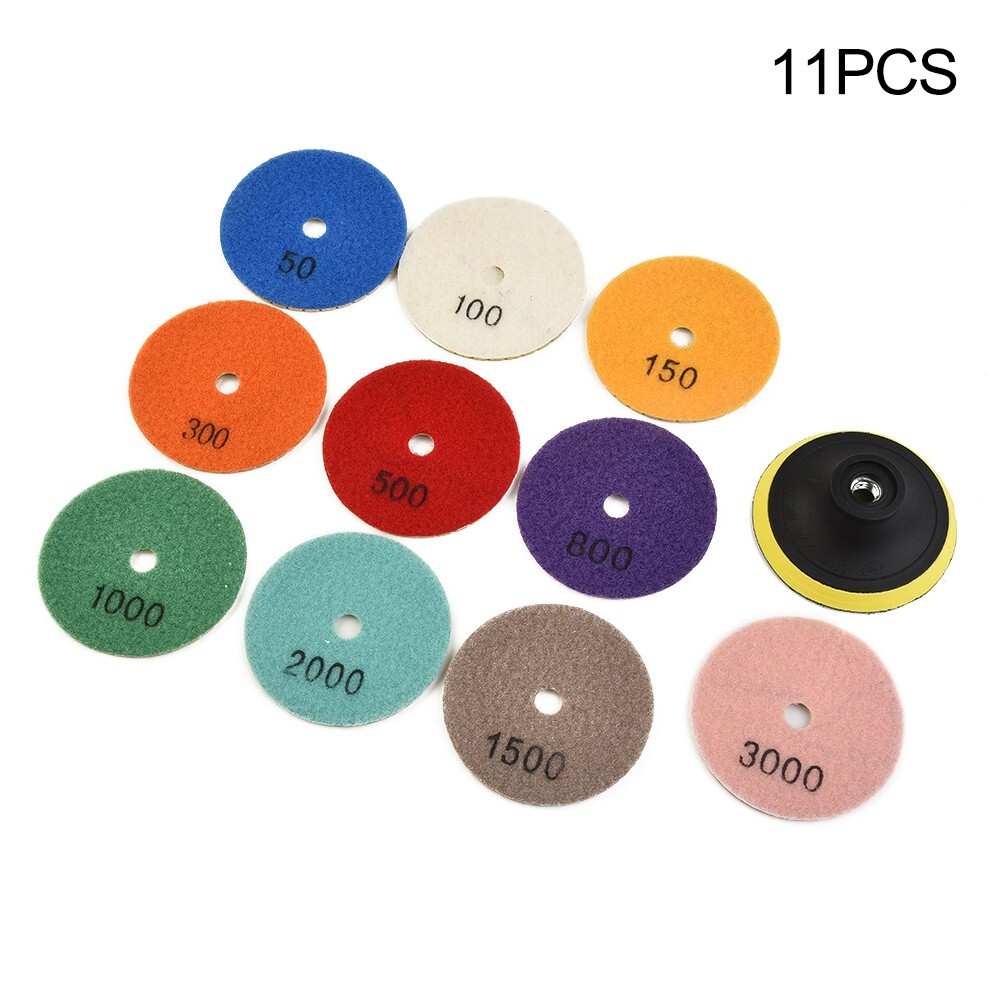 High Wear Resistance Polishing Pads 11pcs Set for Stone Grinding | eBay