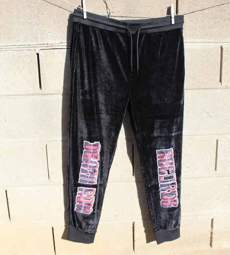 Death Row Records joggers sweatpants men large XL black red Rapper ...