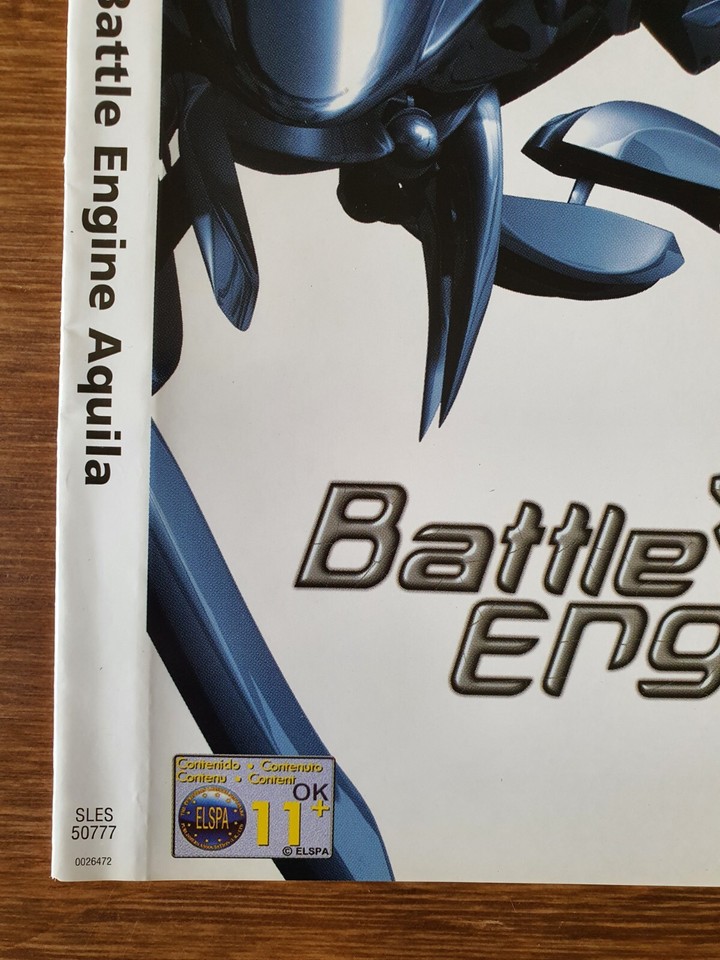 Battle Engine Aquila - Sony Playstation PS2 - Genuine Case Insert Only ...