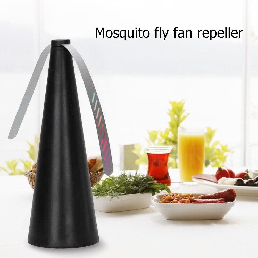 USB Fly Mosquito Pest Bugs Repellent Fan Food Protector Desk Fan (Black ...