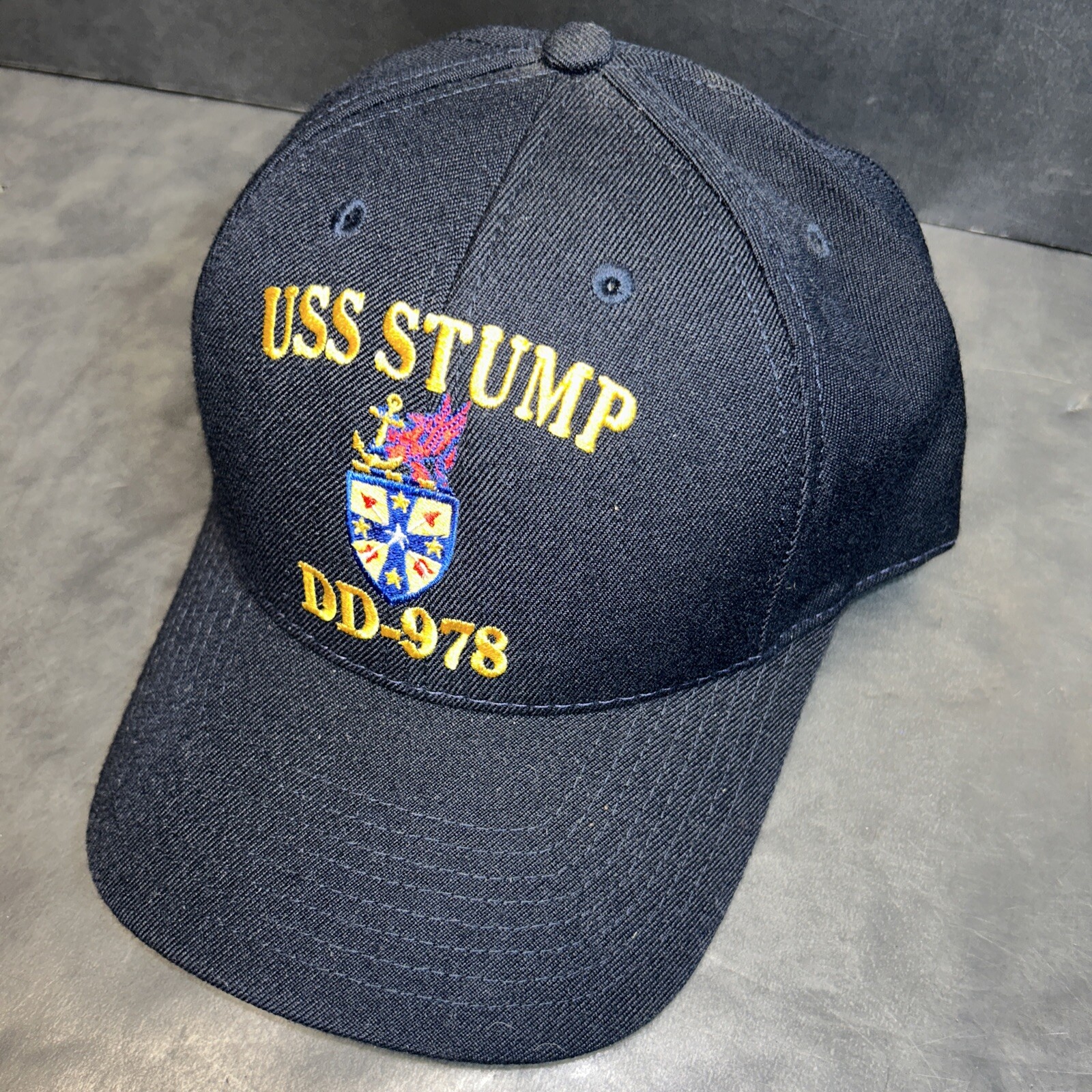 USS Stump DD-978 Embroidered Ball Cap Sprucan Destroyer Crest Navy ...