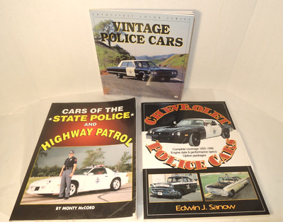 Police Cars Books Lot of 3 Vintage Police Cars, Chevrolets, & State ...