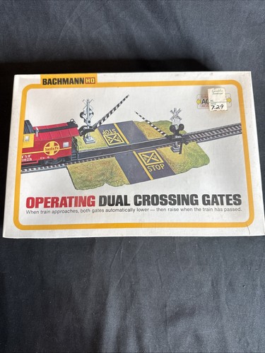 Bachmann Operating Dual Crossing Gates #3027 HO Scale Factory Sealed ...