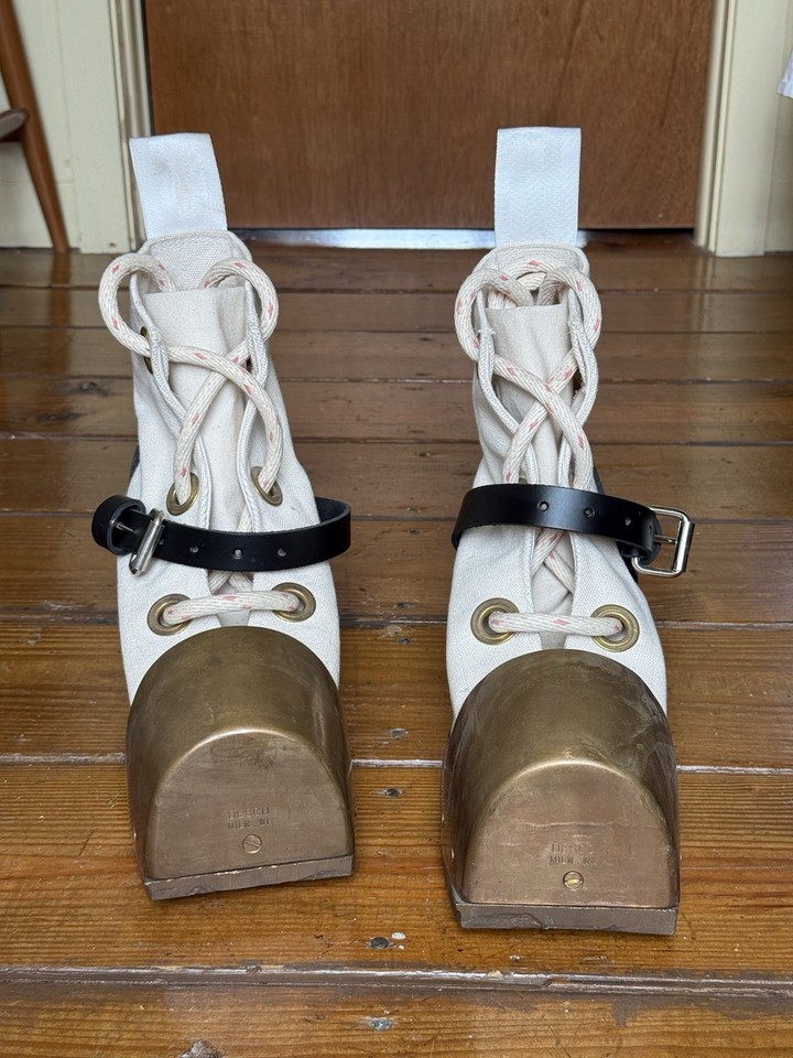 U.S. Navy MK V Helmet Diver DESCO Diving Boots Shoes Brass Soles & Toes ...