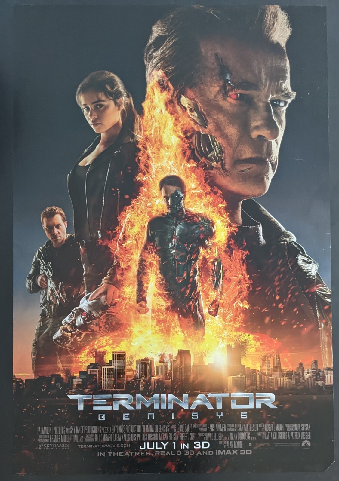 Terminator Genisys (2015) Original 27x40 Movie Poster D/S Rolled ...