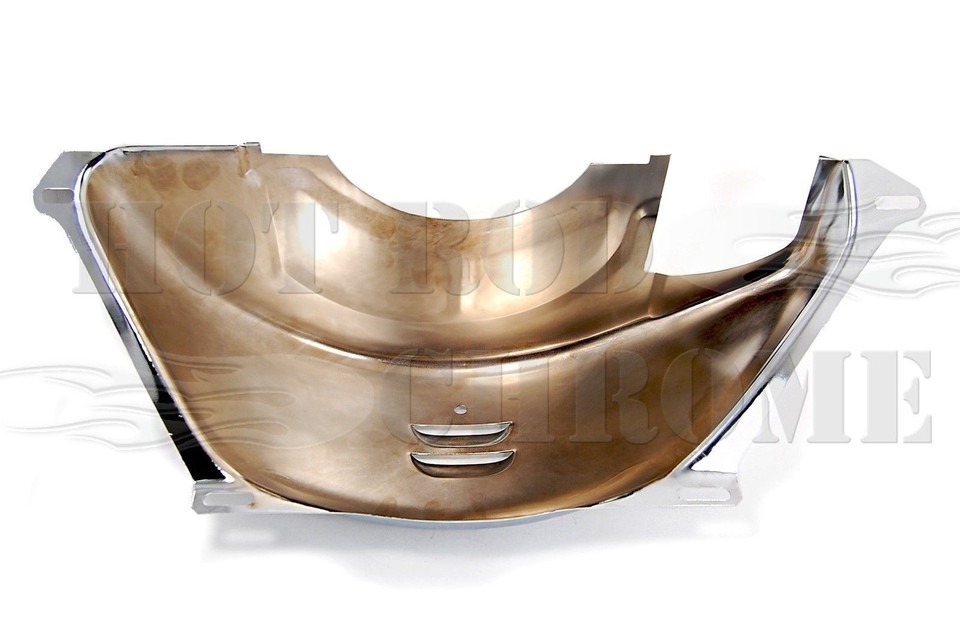 GM Chevy Flexplate Flywheel Dust Cover Turbo 350 400 700R4 Chrome Steel ...