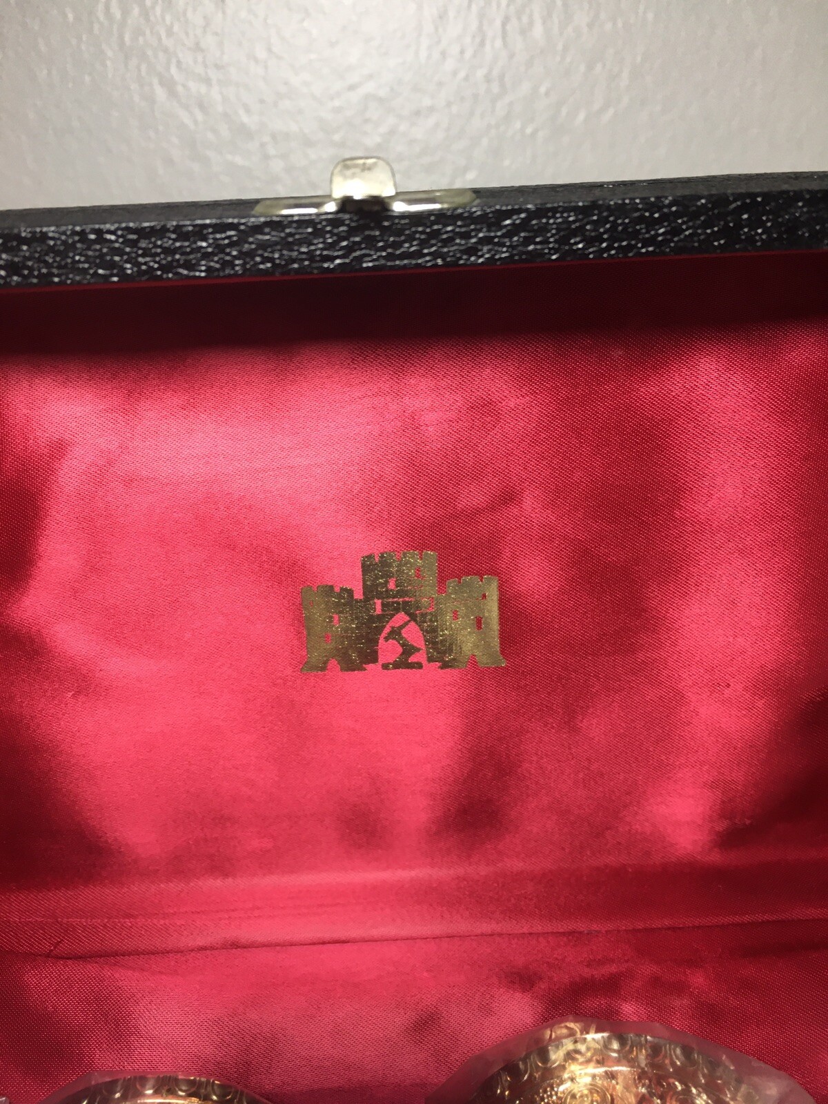 4 Vintage C&Co Silver plated Goblets Corbell Silver Company Crest of ...