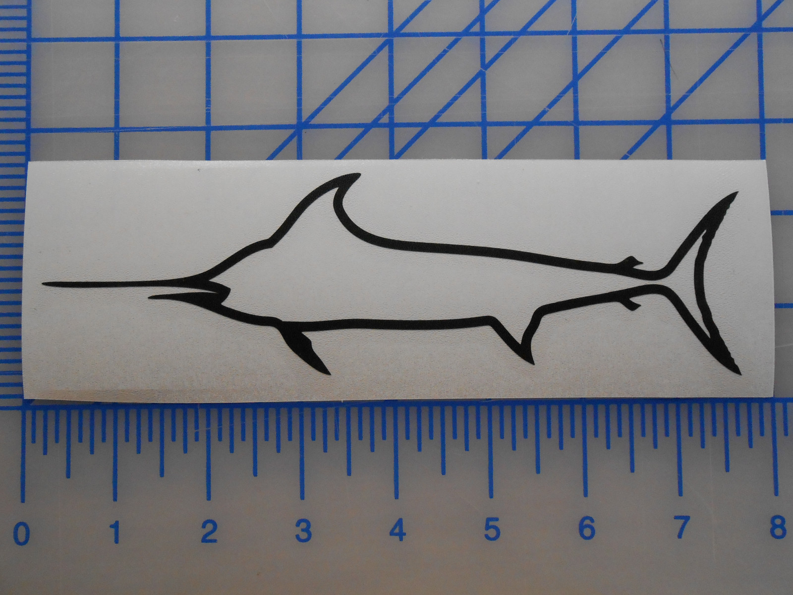 Marlin Outline Decal Sticker 5.5" 7.5" 11" Inshore Fish Offshore ...