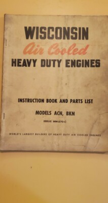 Wisconsin Engine Manual ACN BKN | eBay
