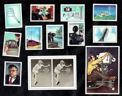 Television Broadcasting Nestle 1959 Card Set TV Media Camera Journalist ...