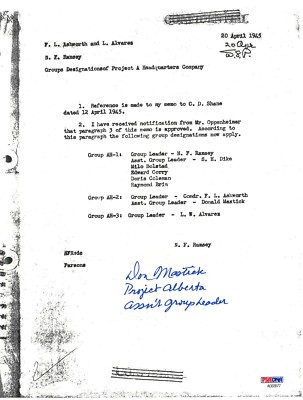 DON MASTICK SIGNED PROJECT ALBERTA DOCUMENT PSA DNA AD03577 | eBay