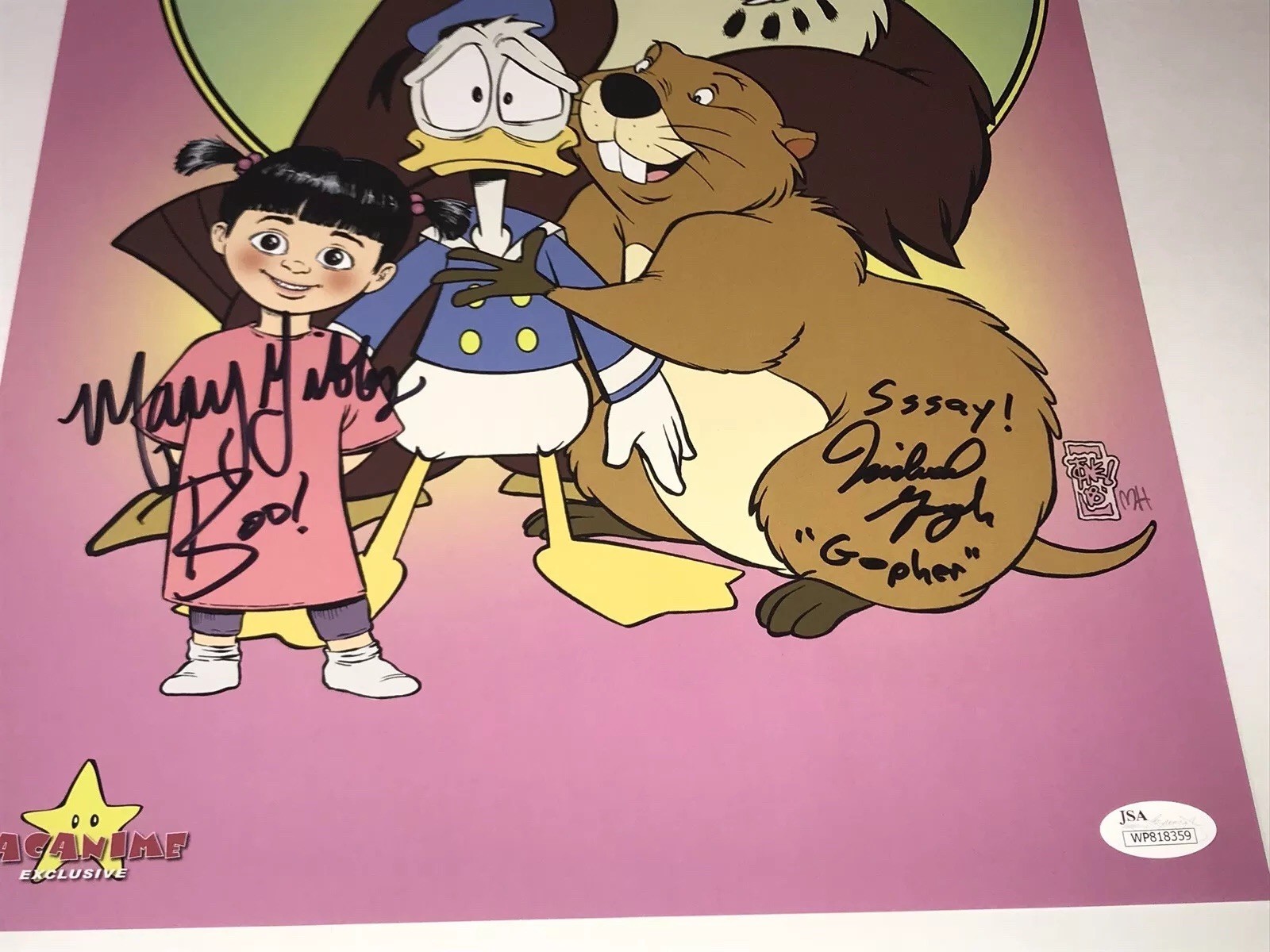 Michael Gough - Mary Gibbs - Andre Stojka DISNEY X3 Signed 11x17 Poster ...