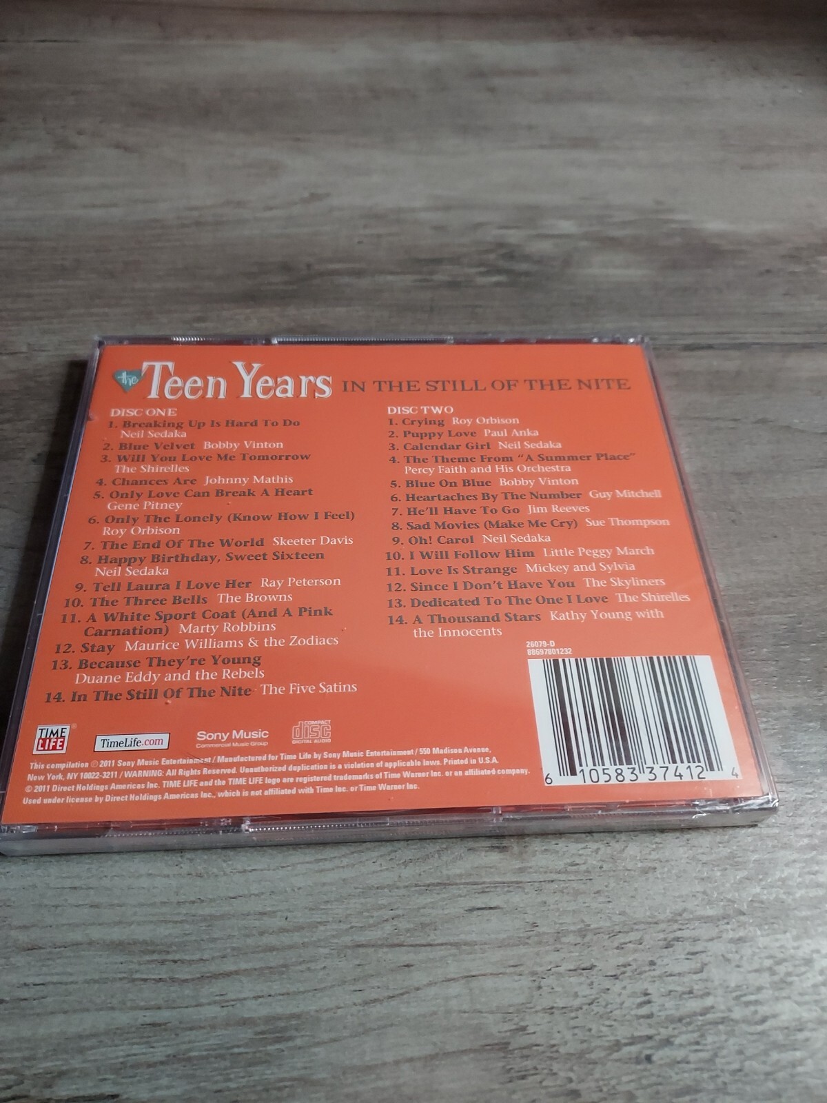 Time Life The Teen Years in The Still of The Night 2 CD Set 28 Songs ...