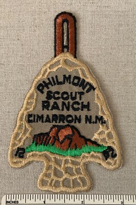 VTG 1970s PHILMONT SCOUT RANCH Cimarron NM Boy Scout ARROWHEAD PATCH Camp Hike | eBay