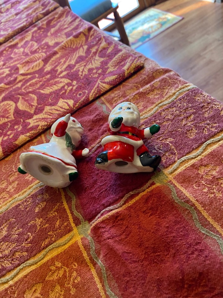 Vintage Santa And Mrs. Claus Salt And Pepper Shakers | eBay