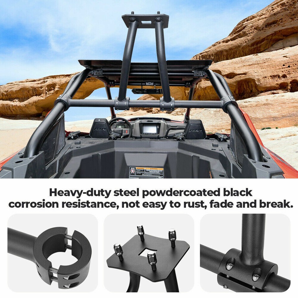 UTV Spare Tire Carrier Mount Rack Heavy Duty For 2020-2025 Polaris RZR ...