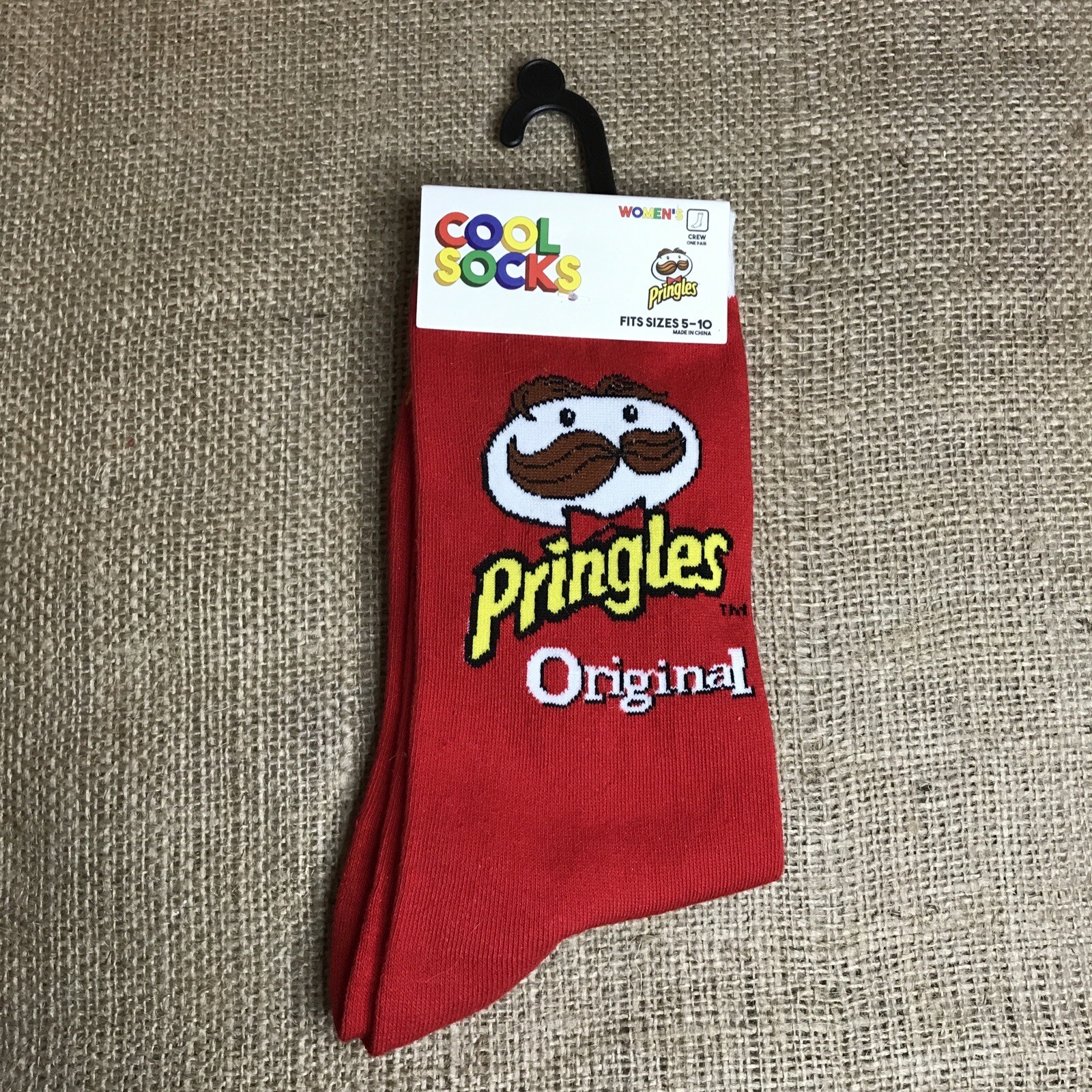 Pringles Crew Socks Pair Crew Women Fits Sizes 5-10 Unisex Snack Chips ...