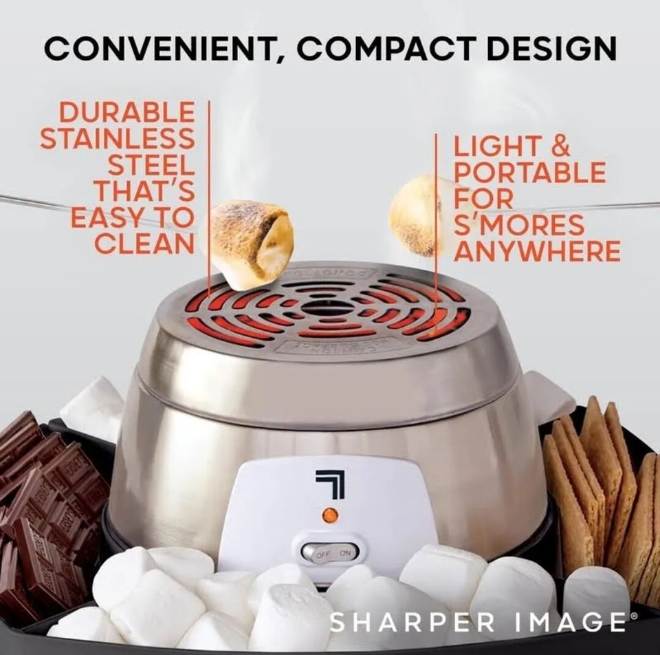Indoor Electric Tabletop S'mores Maker Set: Elevate Your Experience ...