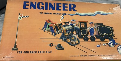 SEL-RIGHT ENGINEER RAMBLING RAILROAD GAME VINTAGE BOARD GAME 1957 | eBay