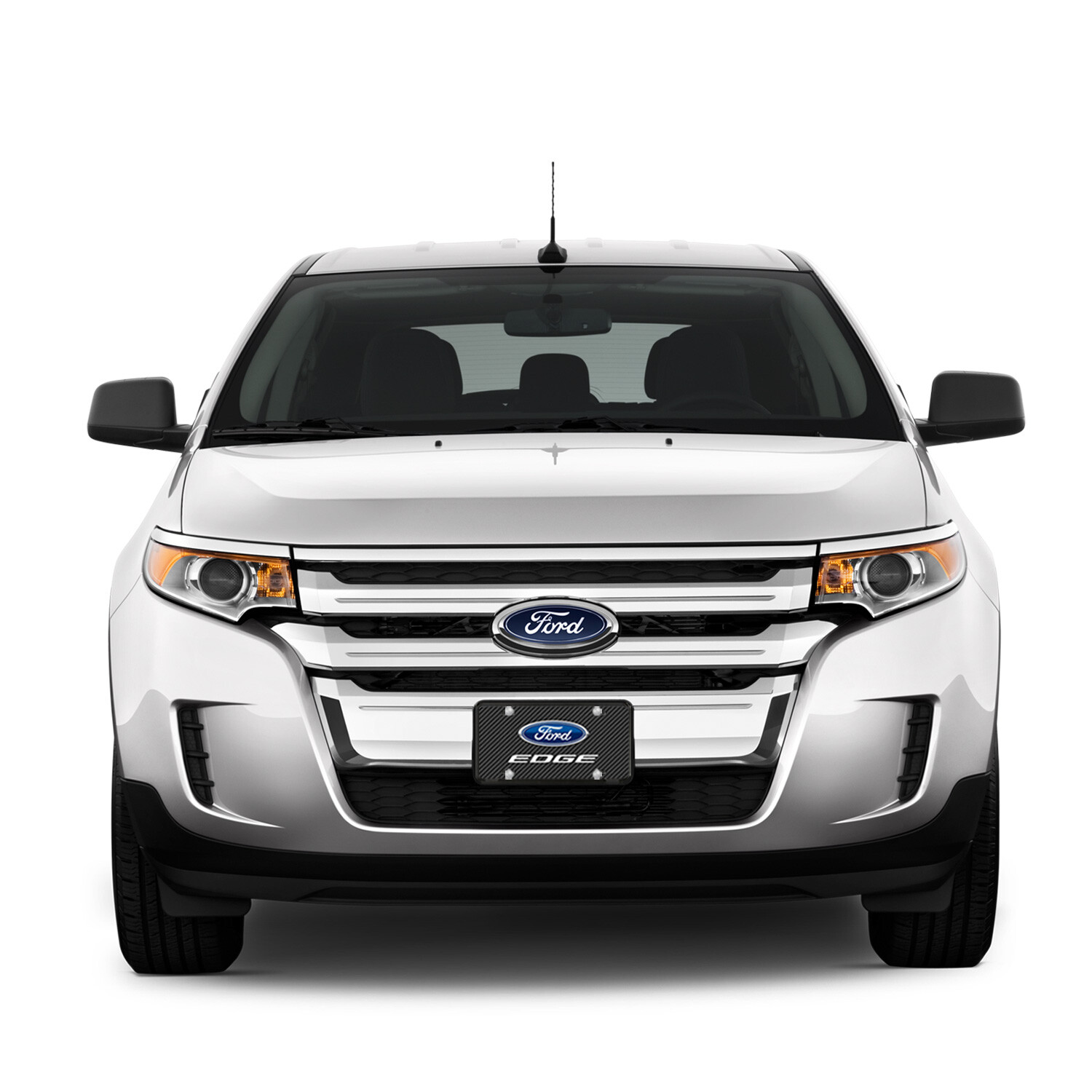 Ford Edge Black Carbon Fiber Texture Graphic UV Metal License Plate | eBay