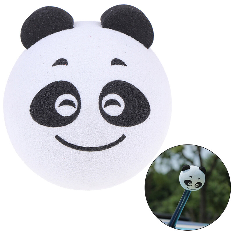 Cute Panda Car Antenna Aerial Ball EVA Topper Truck SUV Pen Decor Gift ...