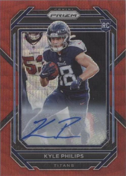 2022 Panini Prizm - Rookies Kyle Philips #357 Red Wave Prizm Autographs ...