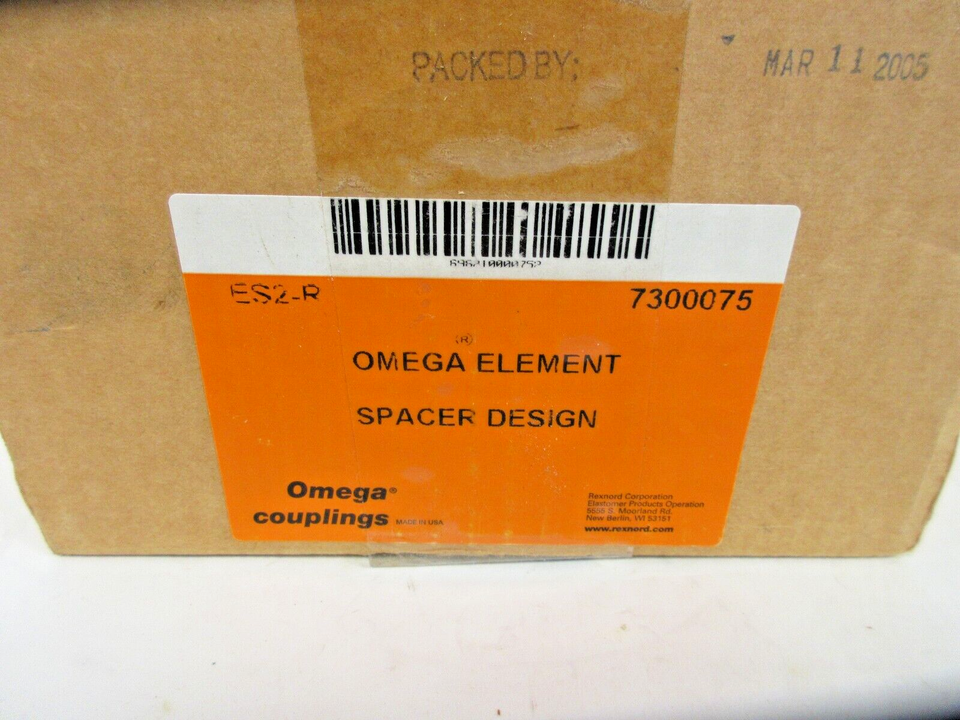 Rexnord ES2-R Omega Couplings Spacer Elastomeric Element 7300075 | eBay