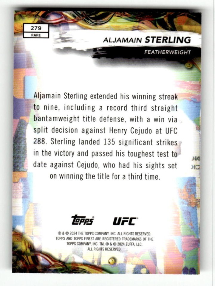 2024 Topps Finest UFC MMA Base Singles #151-300 (Pick Your Cards) | eBay