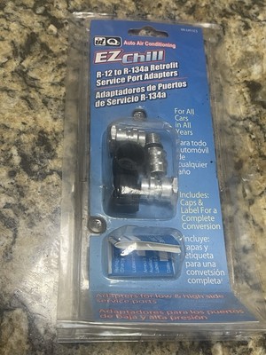 IDQ Auto Air Conditioning EZ Chill R-12 To R-134a Retrofit Service Port ...