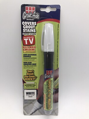 (4) GROUT AIDE COVERS GROUT STAINS KILLS MOLD MILDEW FLOOR COUNTER TOP ...