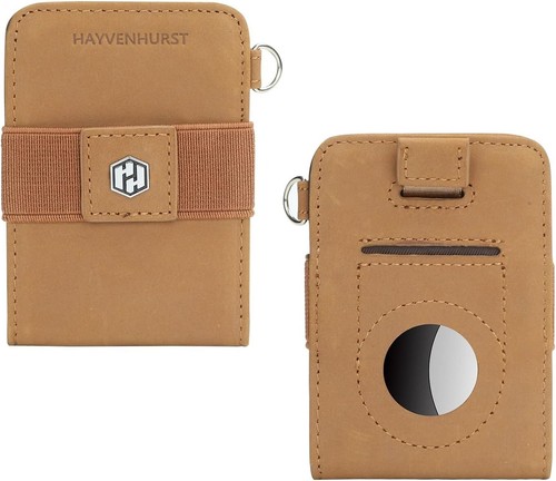 Hayvenhurst AirTag Wallet - Minimalist Genuine Leather Slim Front ...