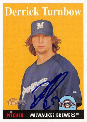 Derrick Turnbow autographed Baseball Card (Brewers) 2007 Topps Heritage ...