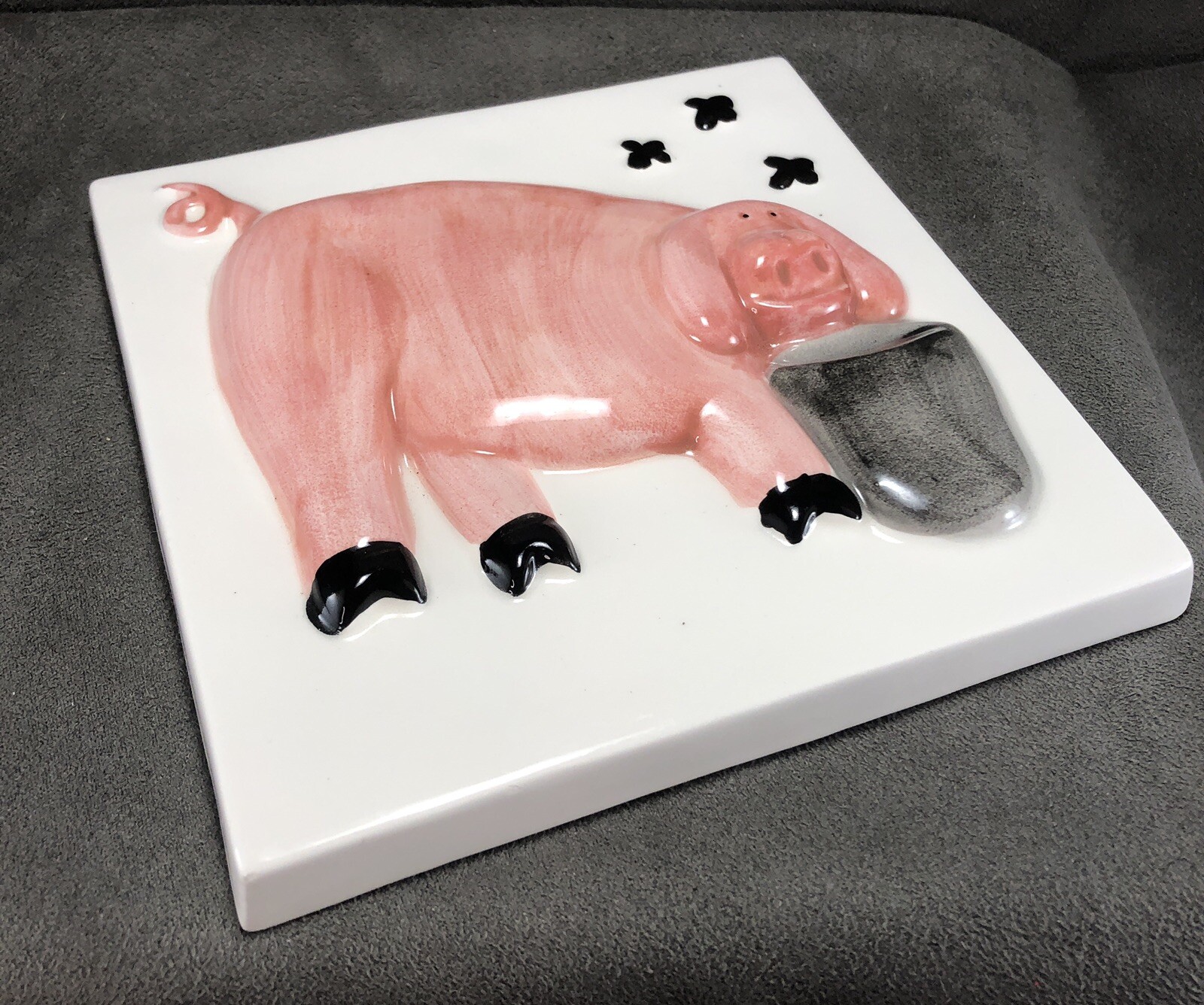 Versa-Tiles by Sigma Country Farm Pig Decorative Wall Art Ceramic Tile ...