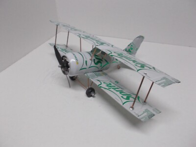 Aluminum soda can handcrafted airplane/ SPRITE ZERO /BI-PLANE | eBay