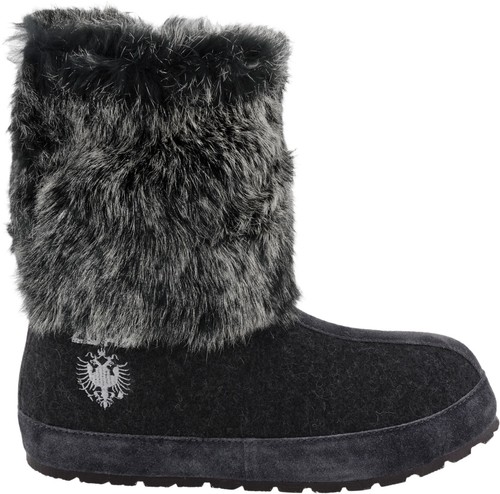 ZDAR Nikita R Charcoal Rabbit Fur Boots Size 6, 7, 8, 9, 10 Available ...