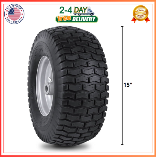 15x6.00-6nhs Lawn Mower Front Tire 4 Ply 15x6x6 Lawn Mower 570 Lbs Tire ...
