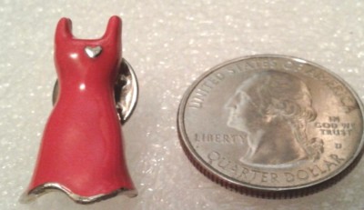 HEART ASSOCIATION RED DRESS LAPEL PIN TIE TAC LOT OF 2 | eBay